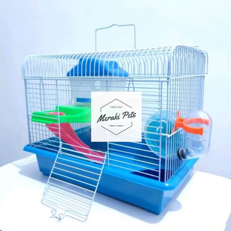 Jual Kandang Hamster K061 tingkat 2 lantai besar | Shopee Indonesia