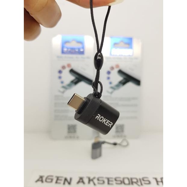 Jual OTG Type C OTG ROKER QUICK RK-TG6 OTG Tipe C Converter Type-C ...