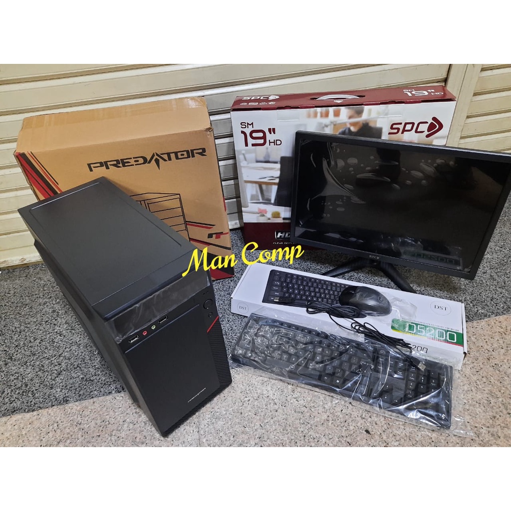 Jual Paket Lengkap PC Rakitan Core i5 + Led 19inch Keyboard dan mouse | Shopee Indonesia