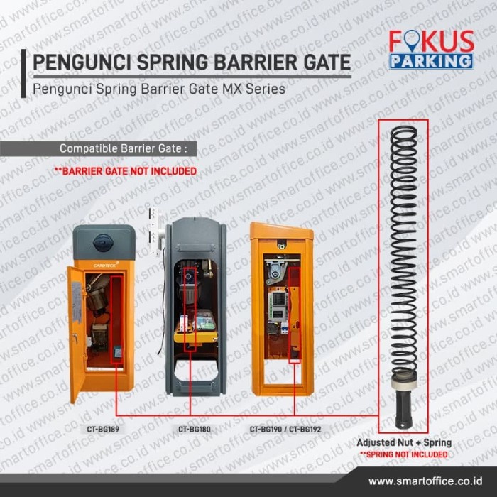 Jual Pengunci Spring Barrier Gate Mx50 Mx80 Mx90 Mx92 Portal Parkir ...