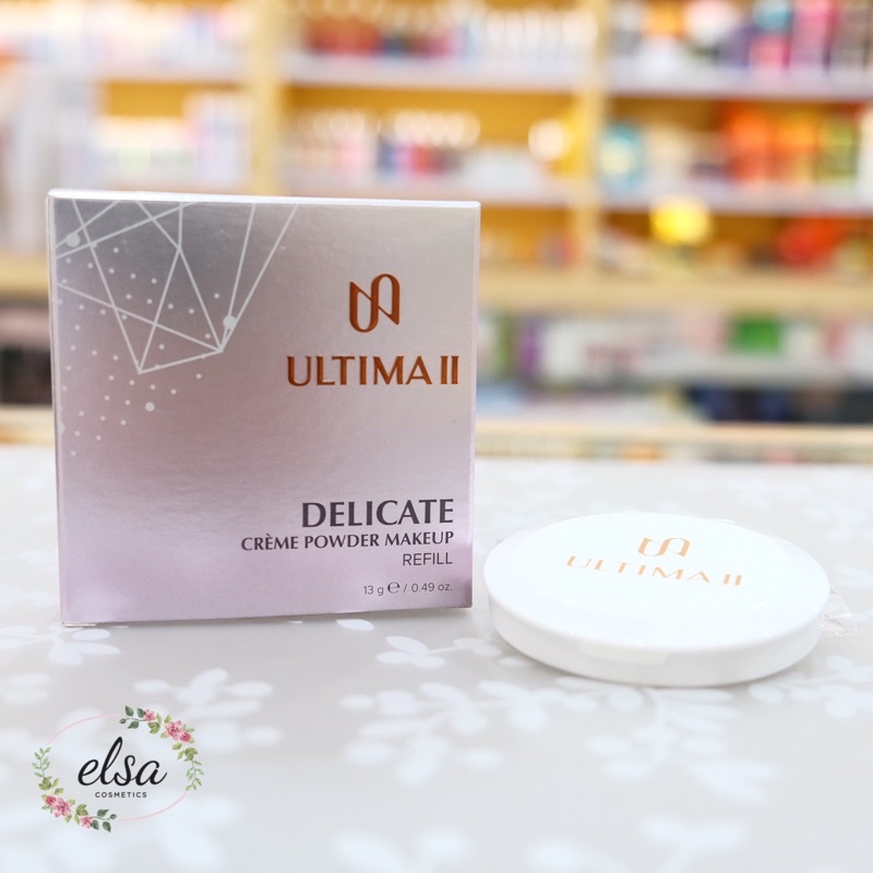 Jual Ultima II Refill Delicate Creme Powder Makeup with puff | Shopee ...