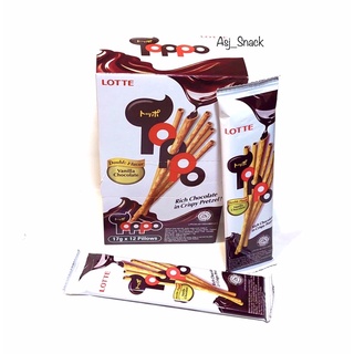Jual Toppo Lotte In Crispy Pretzel Double Flavor Rich Chocolate ...