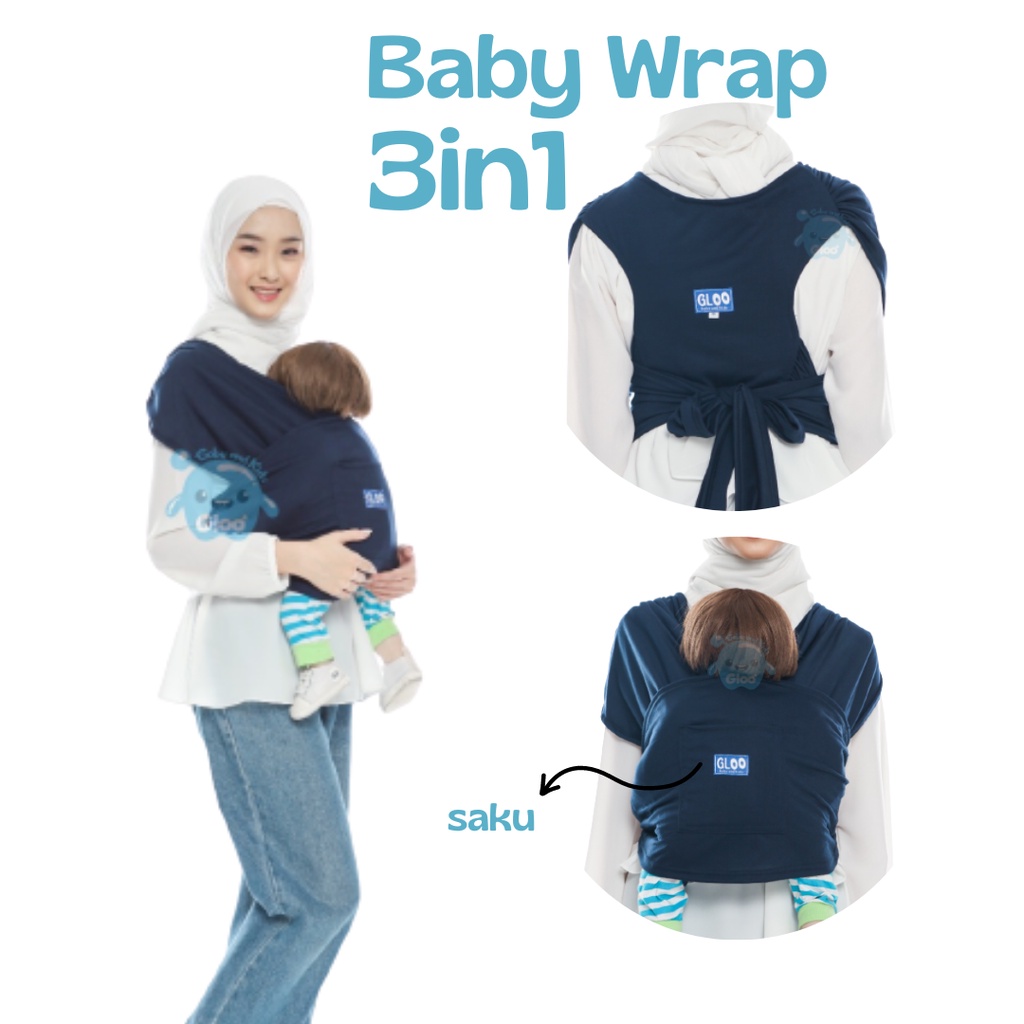 Jual Gendongan Bayi Depan M shape Baby Wrap Instan 3in1 iclude sash ...