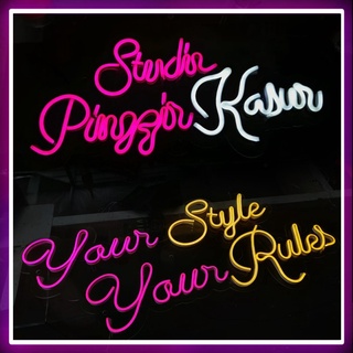 Jual Neon Flex Custom Logo Tulisan Neon Sign custom 12v Lampu Hias Neon ...