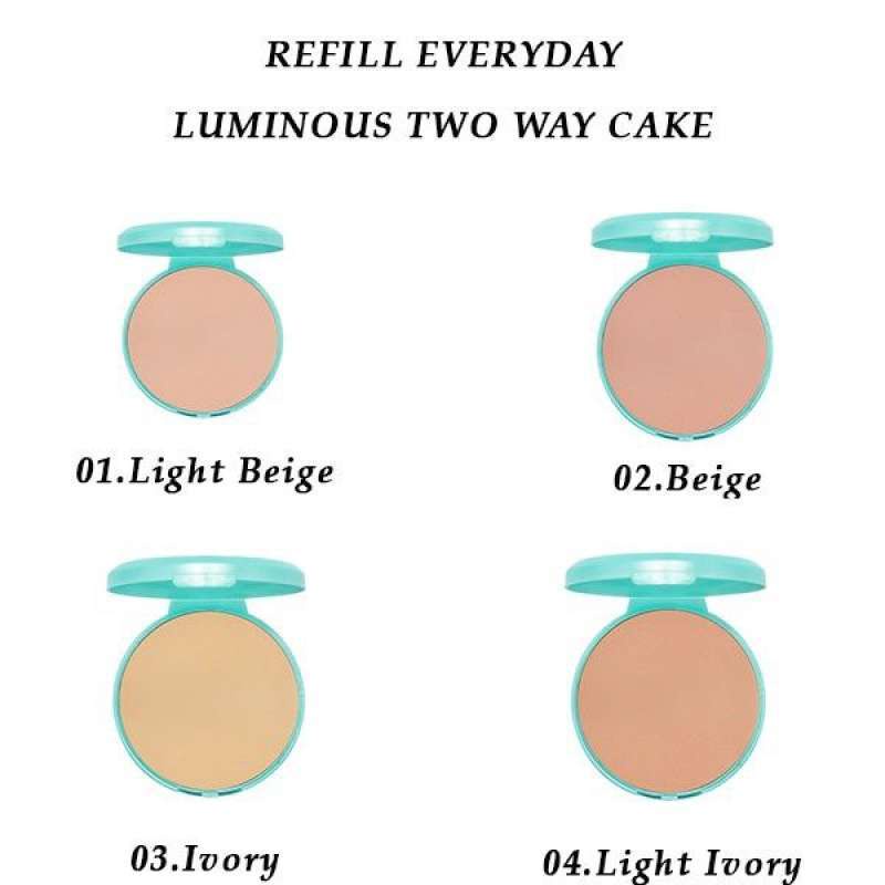 Jual Wardah Everyday Luminous Two Way Cake (REFILL) | Shopee Indonesia