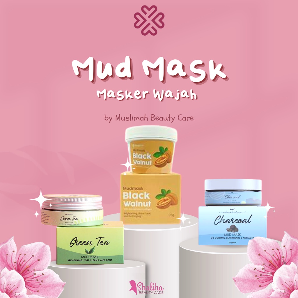 Jual Mud Mask Masker Wajah Eksfoliasi Dan Komedo | Shopee Indonesia