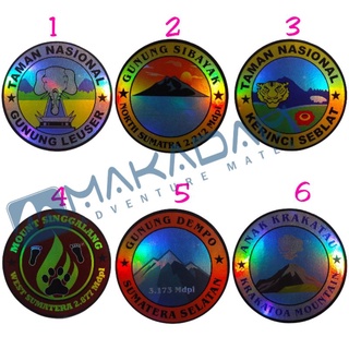Jual stiker gunung sticker taman nasional gunung indonesia | Shopee ...
