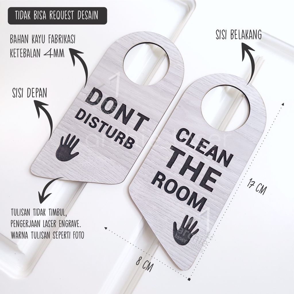 Jual Door Sign / Penanda Pintu / Gantungan Hotel Kost Villa Guesthouse ...