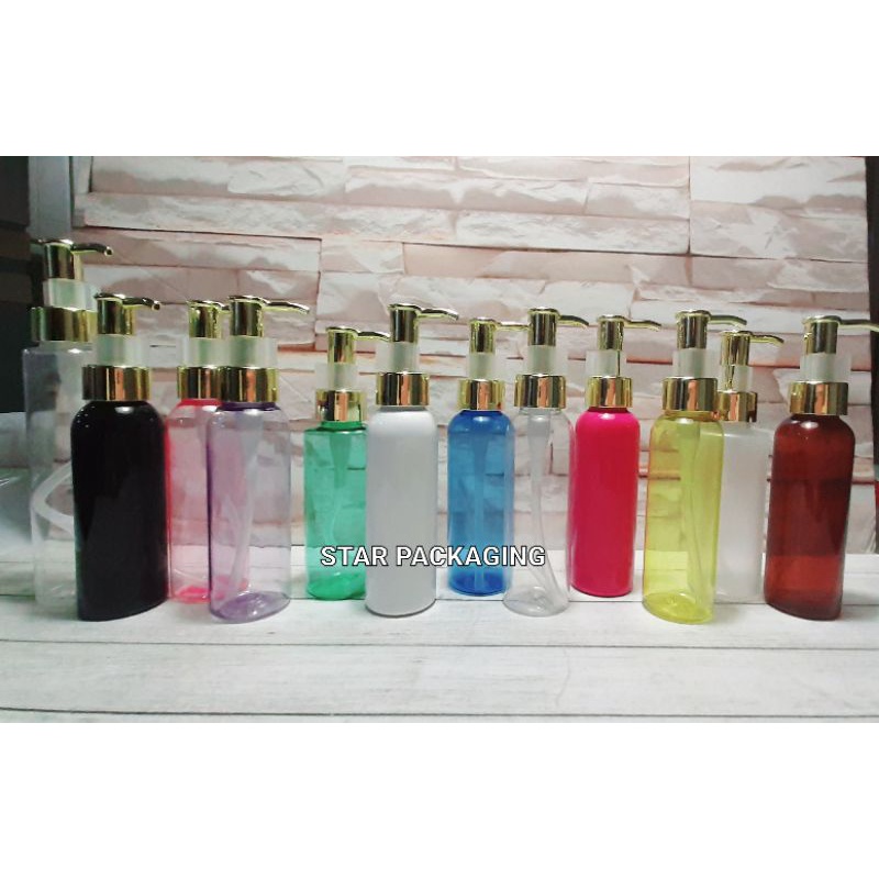 Jual Botol 100ml Botol Pump 100ml Botol Pump Lotion 100ml Tutup Pump Luxury Clip Gold / Silver ...