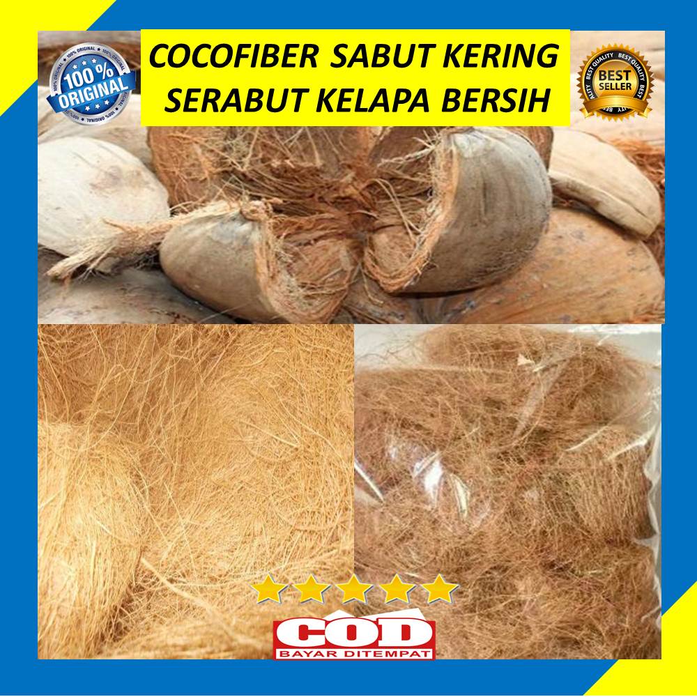 Jual Cocofiber Sabut Serabut Kelapa 300 Gram Coco Fiber Tepes | Shopee ...