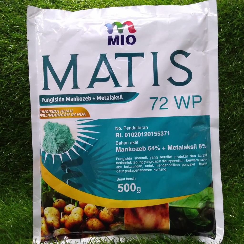 Jual Fungisida Matis 400g 72wp / mankozeb metalksil / untuk ...
