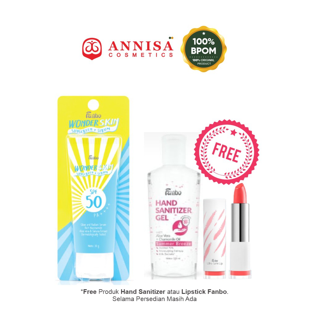 Fanbo Wonder Skin Sunscreen & Serum SPF 50 PA+++ 30gr | Shopee Indonesia