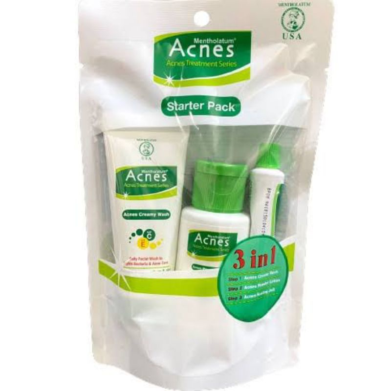 Jual ACNES STARTER PACK - PERAWATAN KULIT WAJAH JERAWAT | Shopee Indonesia