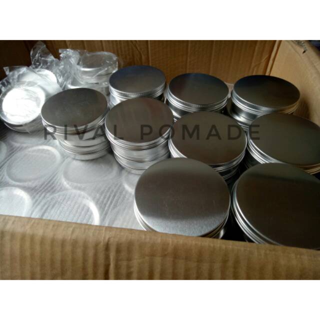 Jual Kaleng Pomade Silver 100 Gram - Kaleng Alumunium Silver 100 Gram ...