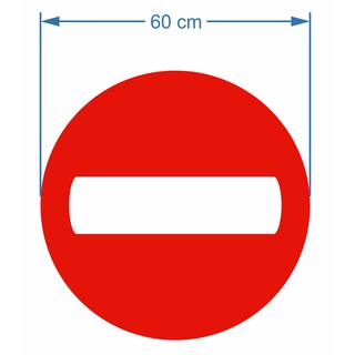 Jual RAMBU DILARANG MASUK Forboden Lingkaran ACP / Aluminium 60 cm ...