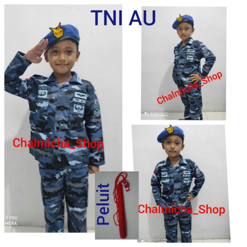 Jual Baju Doreng Loreng Profesi TNI AU Anak Baju Seragam AURI Kostum ...