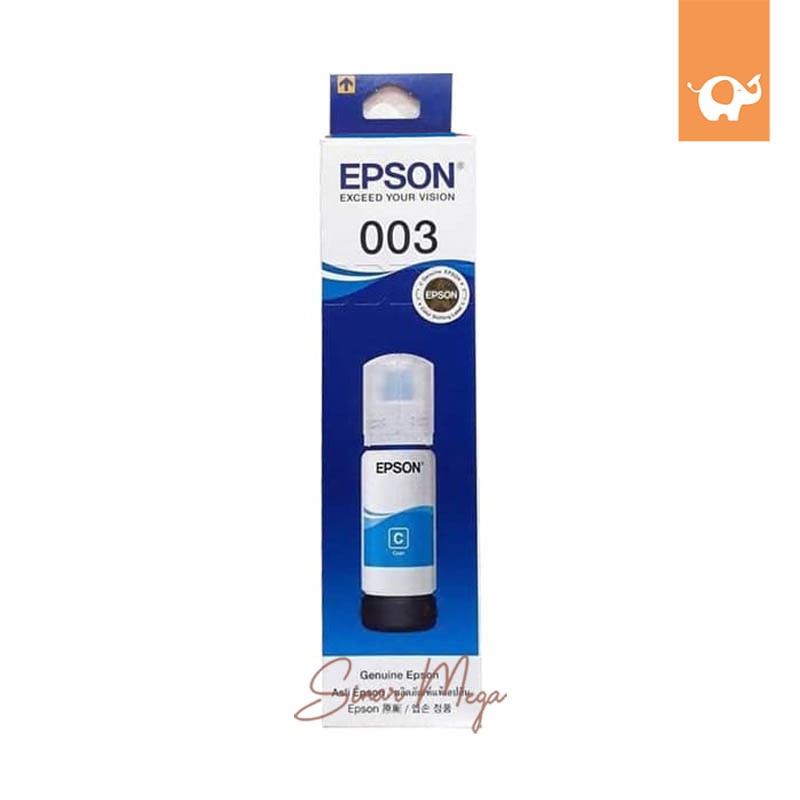 Jual Epson Tinta 003 Cyan 65ml/ Isi Tinta Printer Biru Original ...
