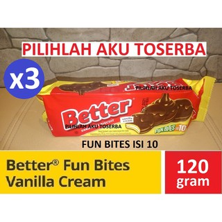 Jual Biskuit Roma Better Fun Bites Isi 10 Sandwich Vanilla Cream ...