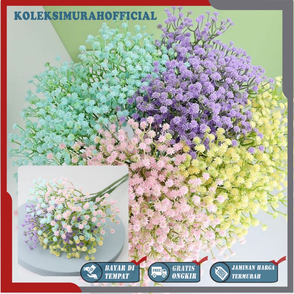 Jual COD BUNGA BABY BREATH BUNGA TANGKAI PLASTIK BUNGA ARTIFICIAL BUNGA ...