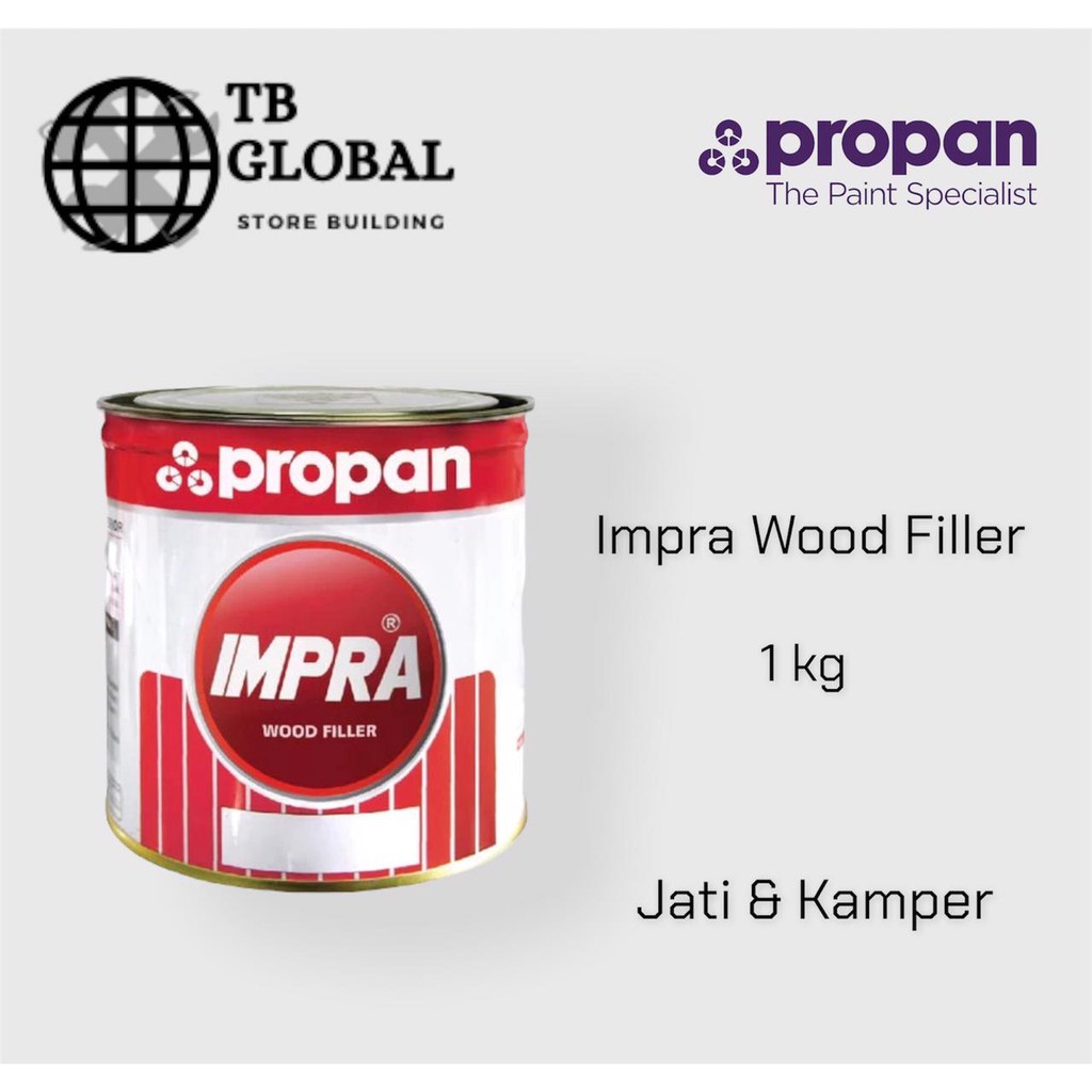 Jual PROPAN IMPRA Wood Filler 1kg / Cat Kayu | Shopee Indonesia