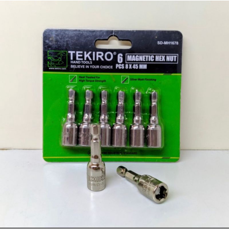 Jual TEKIRO MATA ROOFING 8 X 45 MM MATA BOR BAUT BAJA RINGAN MAGNETIC ...