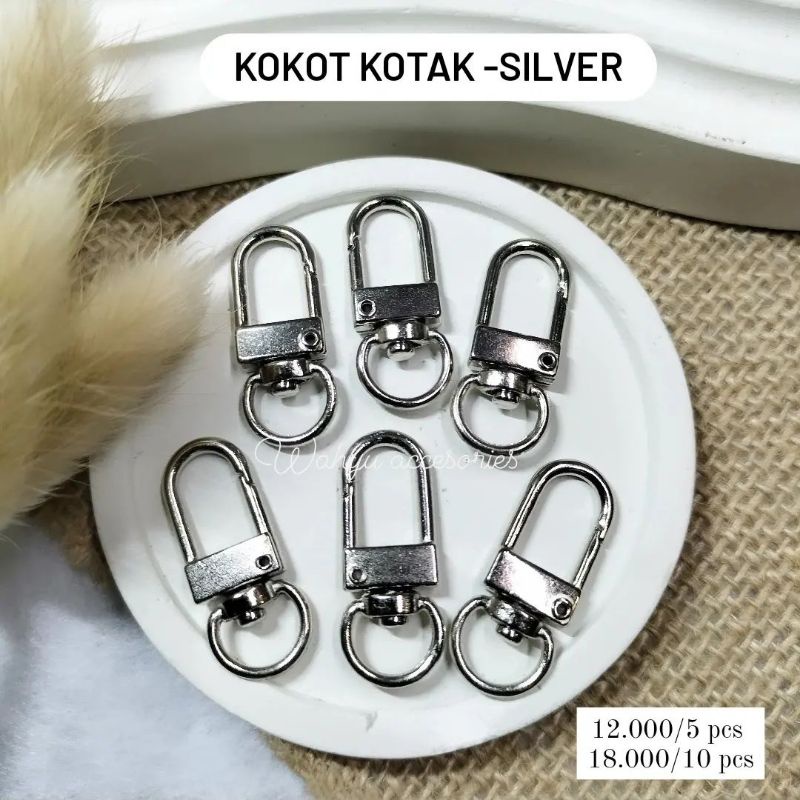 Jual KOKOT KOTAK SILVER -10 PCS | Shopee Indonesia