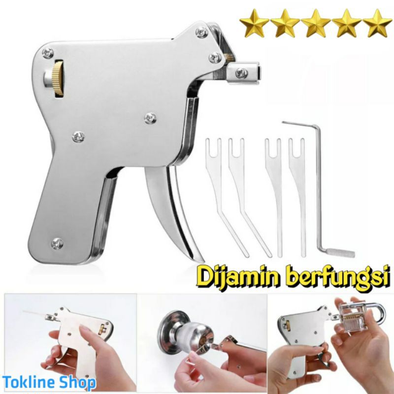 Jual Promo Alat Pembuka Gembok Kunci Pintu Lockpick Gun Locksmith Tool ...