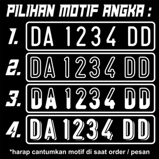 Jual STIKER STICKER PLAT NOMOR MOTOR DAN MOBIL | Shopee Indonesia
