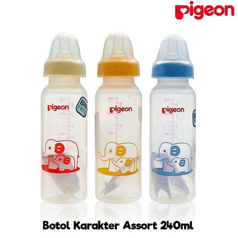 Jual Pigeon Botol Susu Random Motif Botol Susu PPRP Standar 240ml - 3pcs | Shopee Indonesia