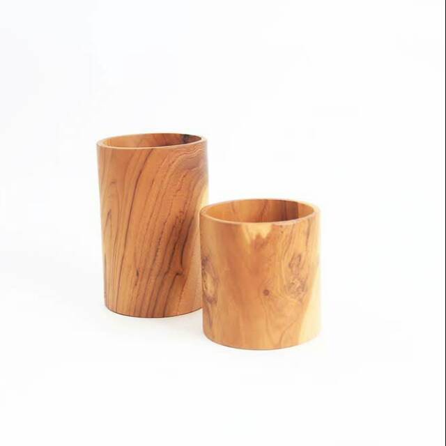 Jual NIRADA L & M - Gelas Kayu/ Cangkir Kayu/ Gelas Jus/ Gelas Minum ...