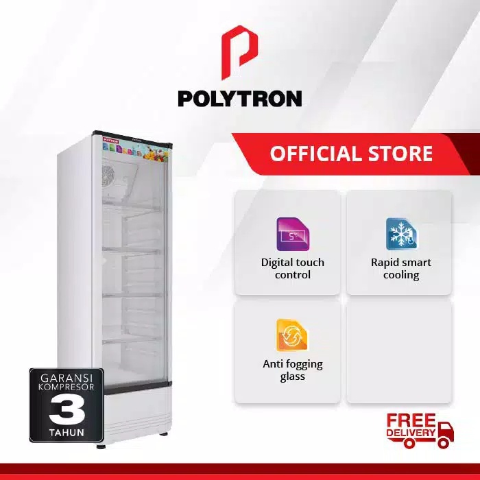Jual Showcase Polytron SCN230 4 Rak 230 Liter Indonesia|Shopee Indonesia