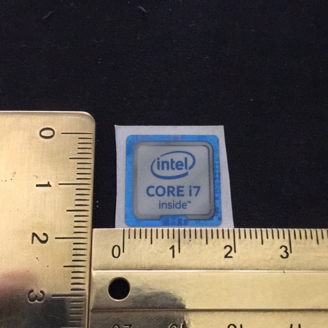 Stiker Sticker intel Core i7 6th gen ori | Shopee Indonesia