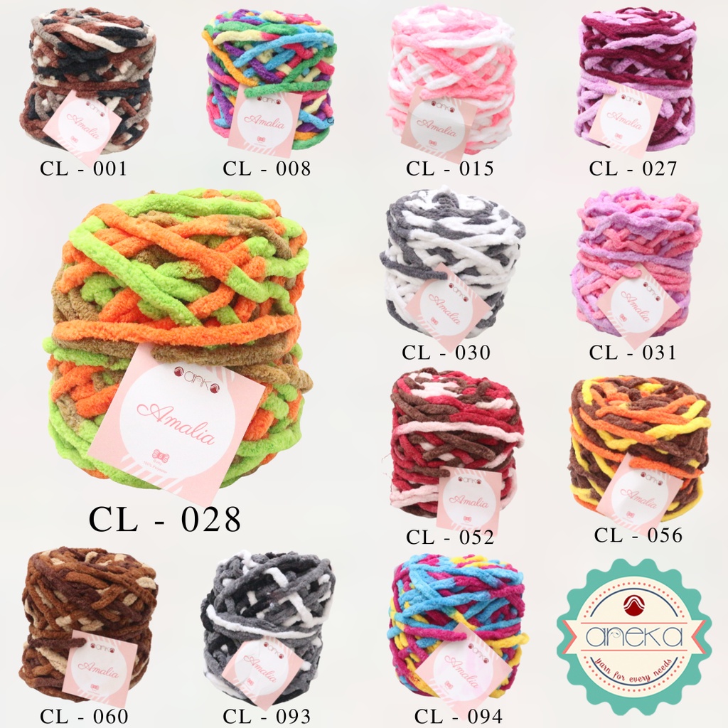 Jual KATALOG - Benang Rajut Chenille Midi Amalia Yarn PART 2 | Shopee ...