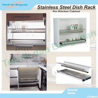 Jual Rak Piring Stainless Steel Kabinet | Shopee Indonesia
