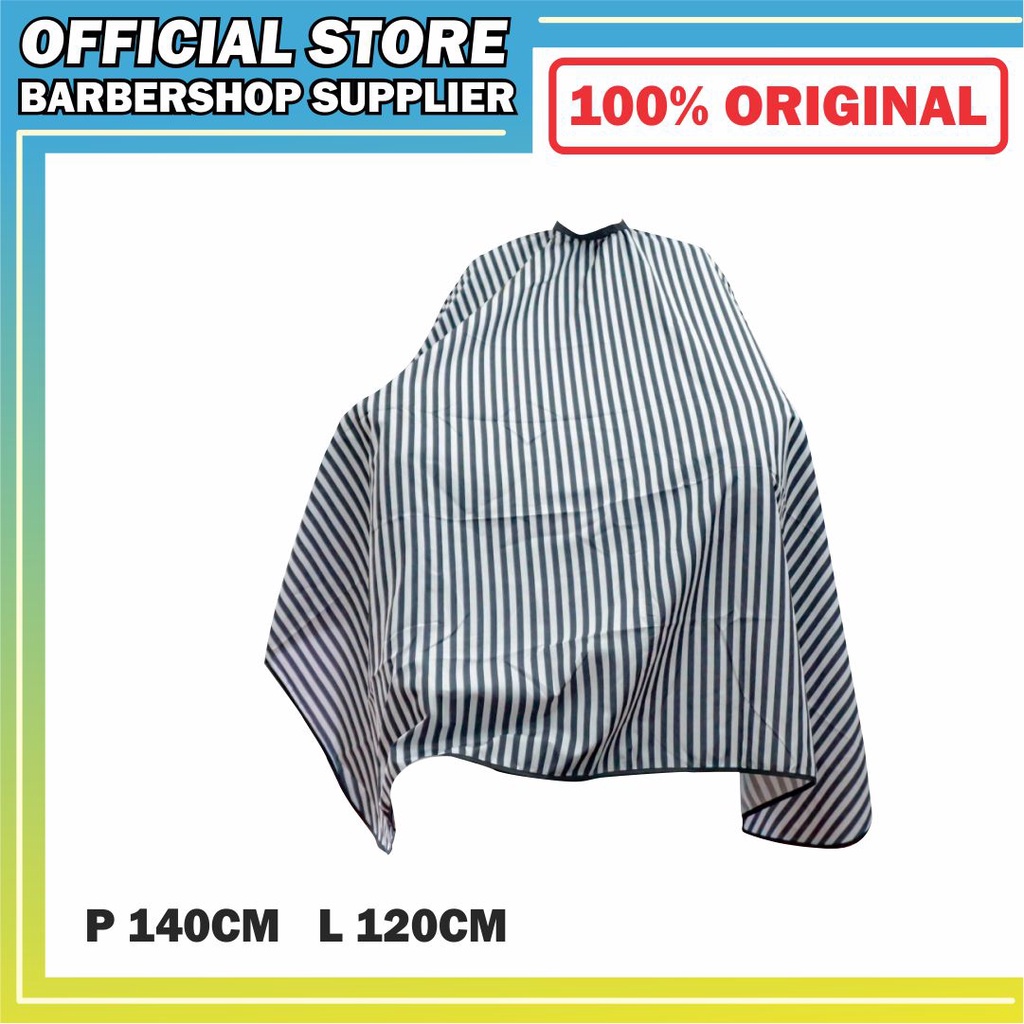 Jual CAPE / KEP / KAIN KIP / SARUNG CUKUR POTONG BARBER SALON GARIS ...