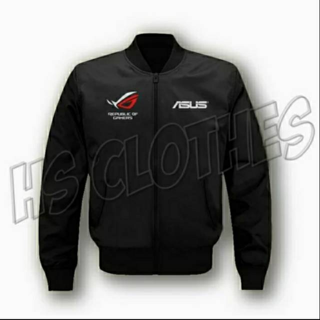 Jual Jaket ZIPPER BOMBER VARSITY ASUS ROG REPUBLIC OF GAMERS TERBARU S ...
