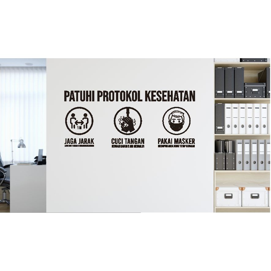 Jual Cutting Sticker Aturan Patuhi Protokol Kesehatan Covid 19 ... Jual Cutting Sticker Aturan Patuhi Protokol Kesehatan Covid 19 ...