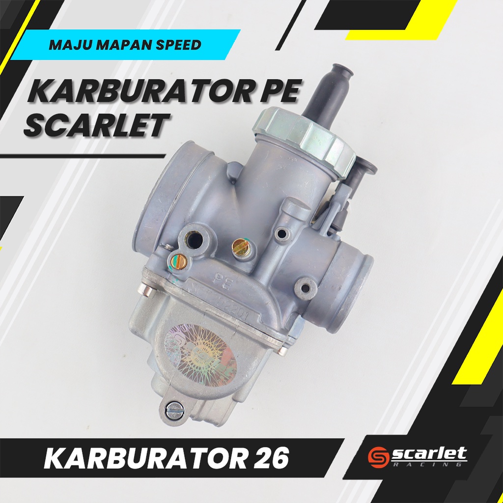 Jual Karburator PE 26 Scarlet / karbu pe 26mm scarlet / karburator racing scarlet | Shopee Indonesia