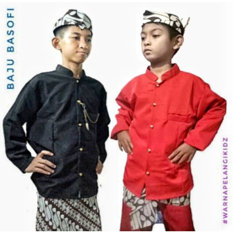 Jual BAJU BASOFI / SETELAN / KOSTUM ANAK / BAJU ADAT JAWA | Shopee ...