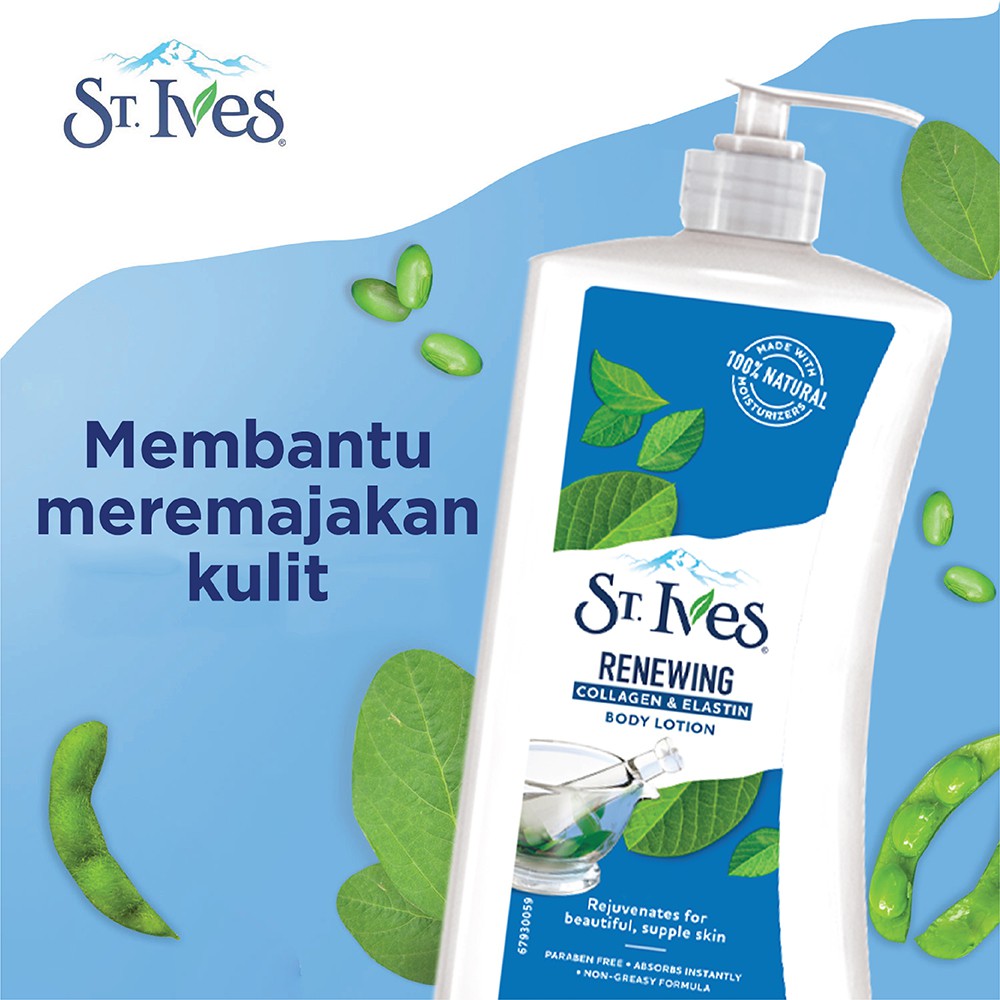 Jual St. Ives Renewing Body Lotion Collagen & Elastin 621ml | Shopee ...