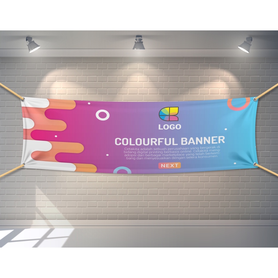 Jual Cetak Spanduk Banner Bahan Flexy 340 Shopee Indonesia