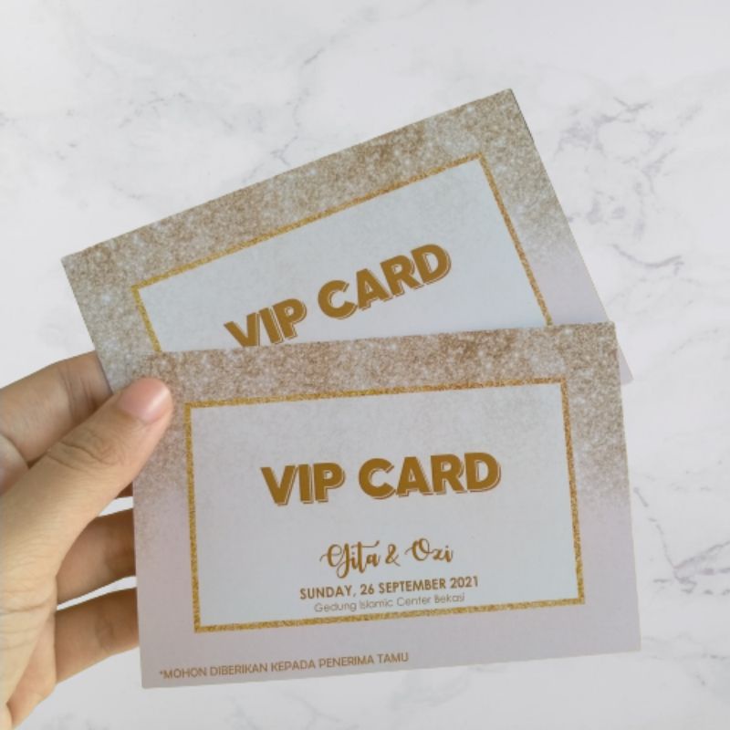 Jual [ isi 16 ] VIP CARD / Kartu RSVP Indonesia|Shopee Indonesia