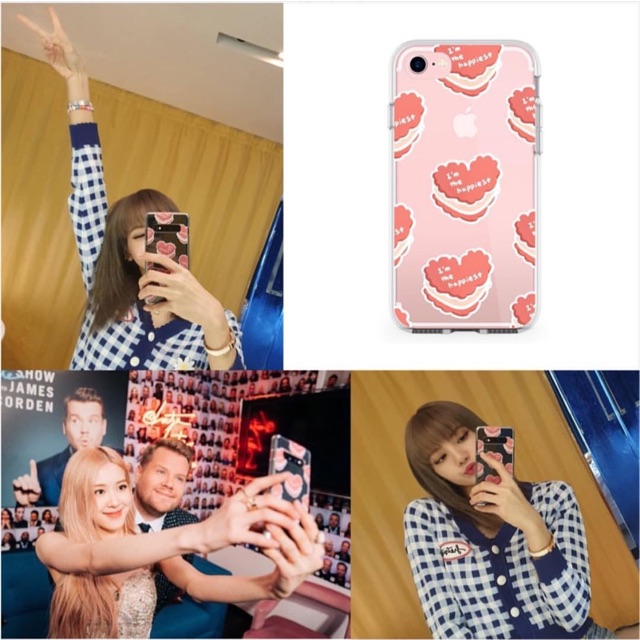 Jual Blackpink Lisa custom phone case Black Pink love maccaroons ...