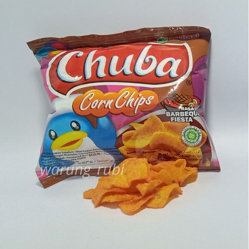 Jual Chuba Corn Chips 8 gram, Harga 1pcs. Chuba rasa Barbeque Fiesta ...
