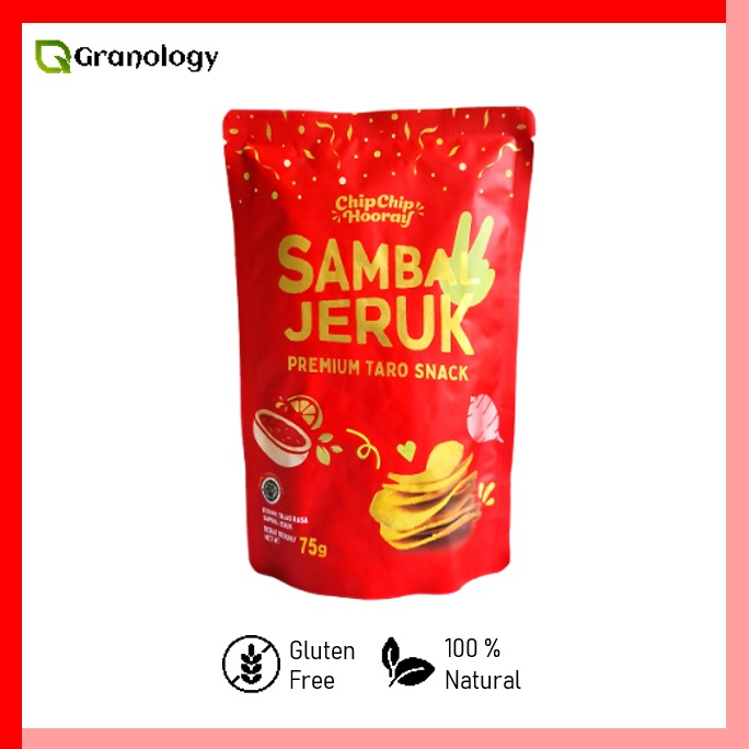 Jual Chip Chip Hooray / Keripik Talas 75 gram - Sambal Jeruk | Shopee ...