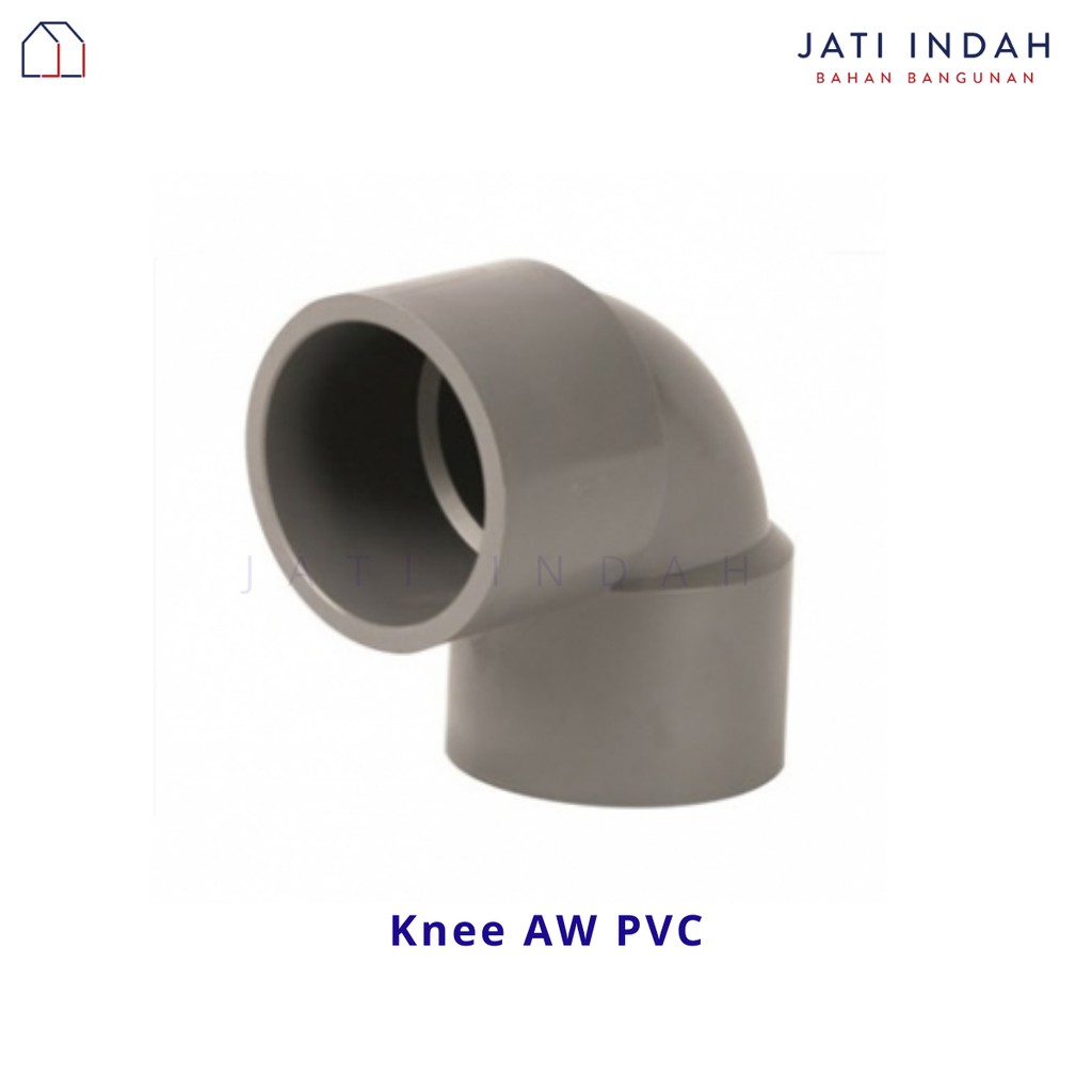 Jual KNIE 1/2 inch AW | Knee Pipa Pralon PVC | Fitting L | Elbow | Keni 1/2" AW | Shopee Indonesia