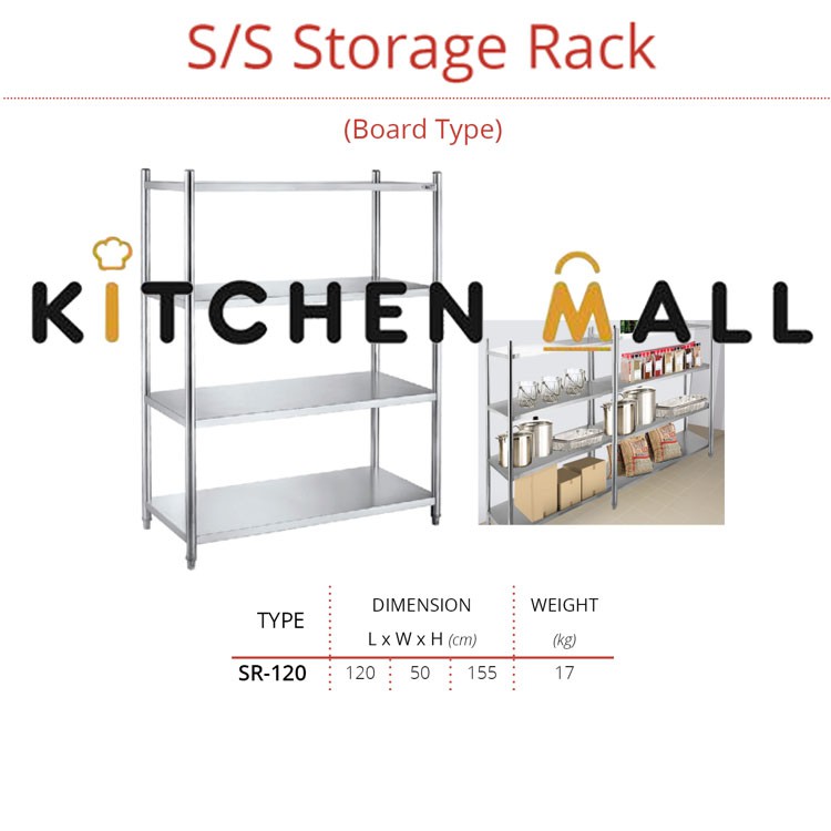 Jual Getra SR-120 Stainless Steel Storage Rack (Board Type) Rak ...