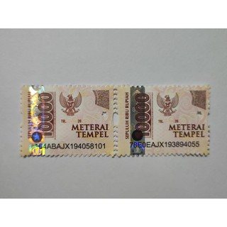 Jual JUAL MATERAI 10000 ISI 20 PCS MATERAI 10.000 READY STOCK | Shopee ...