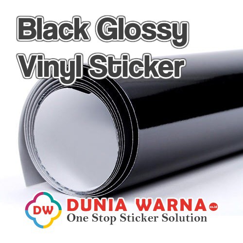 Jual STICKER Vinyl GLOSSY BLACK Hitam Kilap Licin TAHAN AIR Murah ...