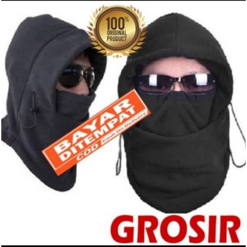 Jual TOPI NINJA MASKER POLAR BALACLAVA POLAR TOPI GUNUNG TOPI KERJA ...